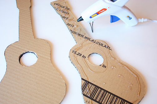Savvy Housekeeping Make A Cardboard Guitar Savvy Housekeeping Make A Cardboard Guitar